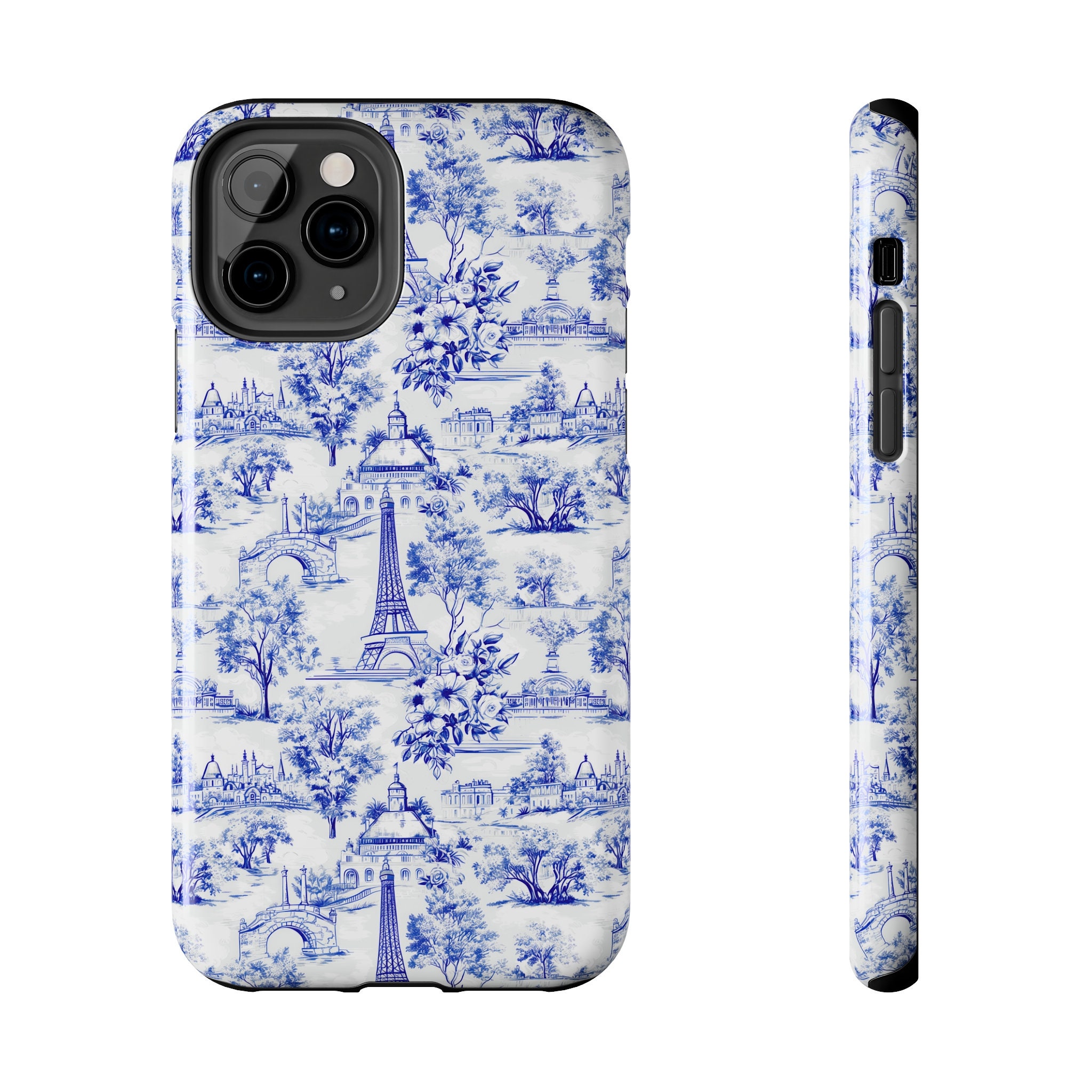 Emily Blue and White Parisian Blue Toile Tough Phone Cases - Etsy