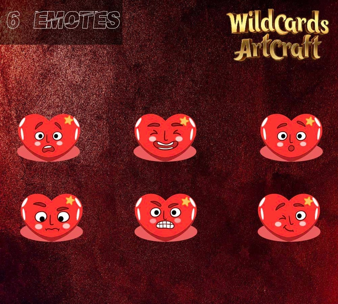 Heart Emotes for Twitch and Discord, Cute Emotes for Twitch and Discord ...