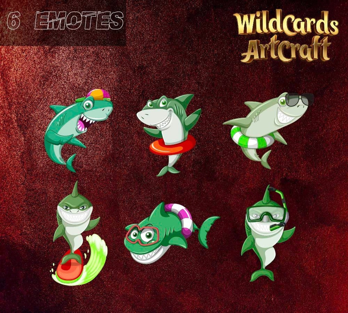 Colorful Green Fish Emotes, High Quality Premium Twitch Emotes for ...
