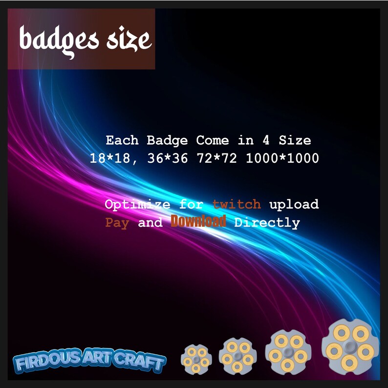 Bullet Round Sub Badges for Twitch, Bullet Round Bit Sub Badges for ...