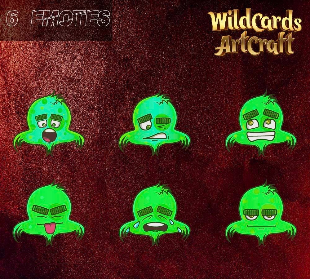 Unique Alien Emotes for Twitch and Discord, Custom Chat Icons, Fun ...