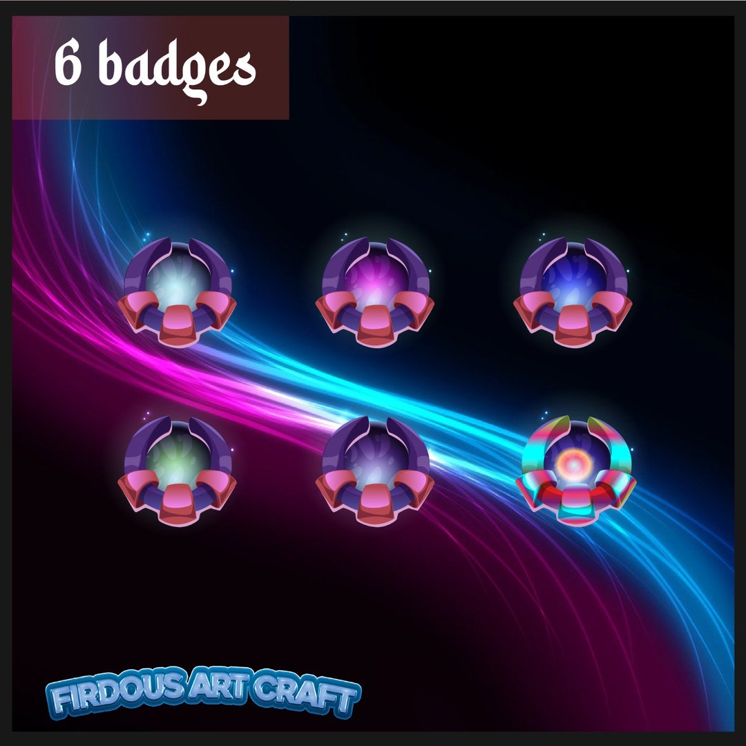 Magic Ring Sub Badges for Twitch, Magic Ring Bit Sub Badges for Twitch ...