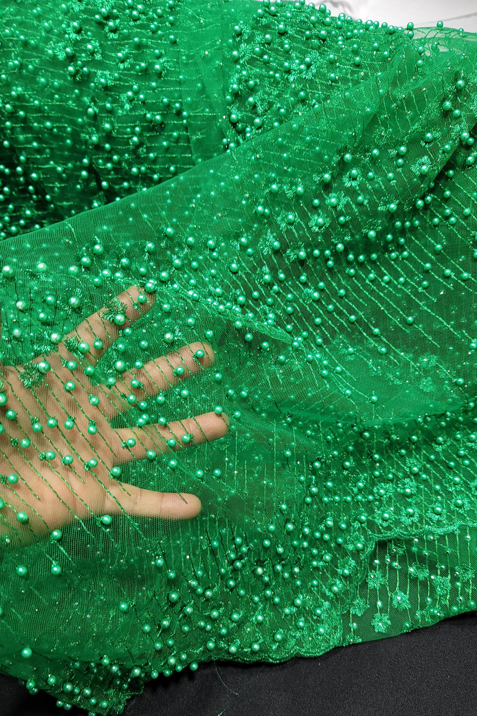 Pearl Beaded on Mesh - Etsy