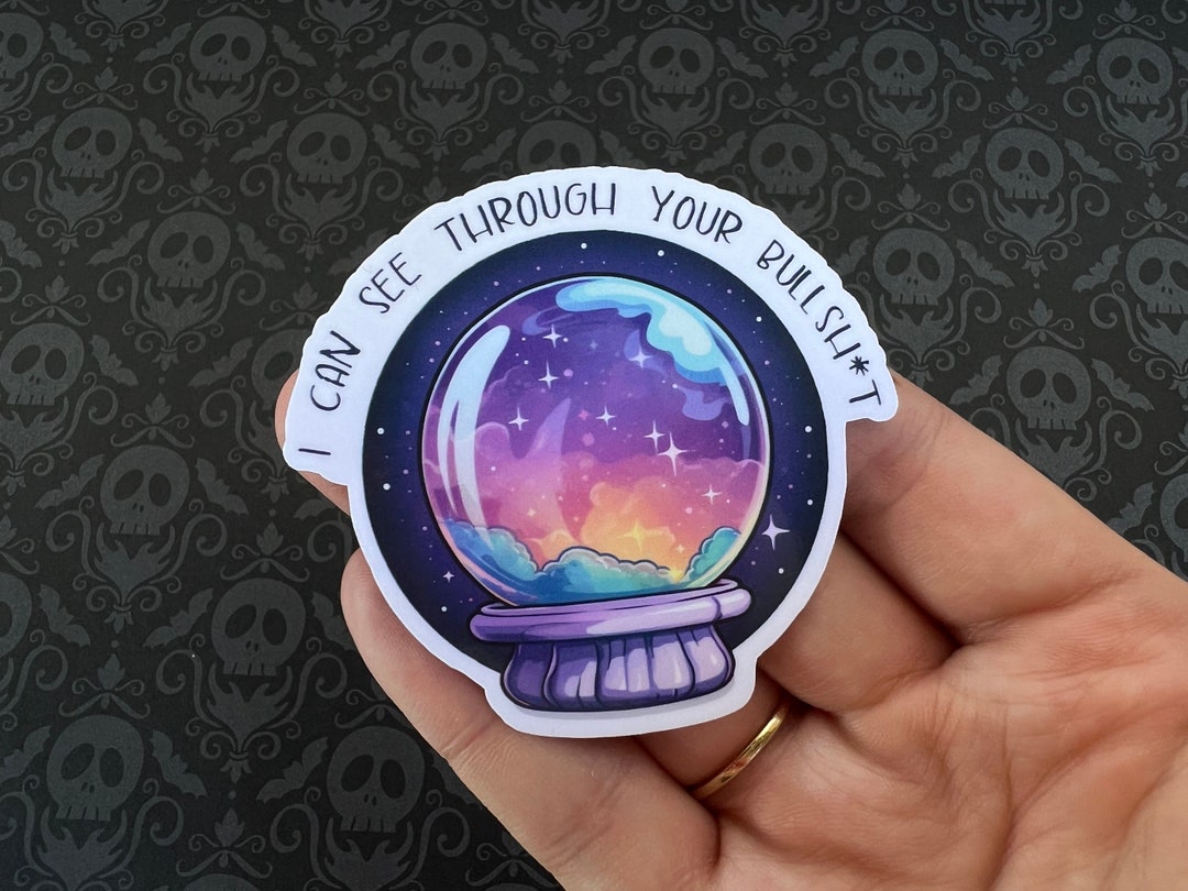 Fortune Teller Sticker Crystal Ball Sticker See Through - Etsy