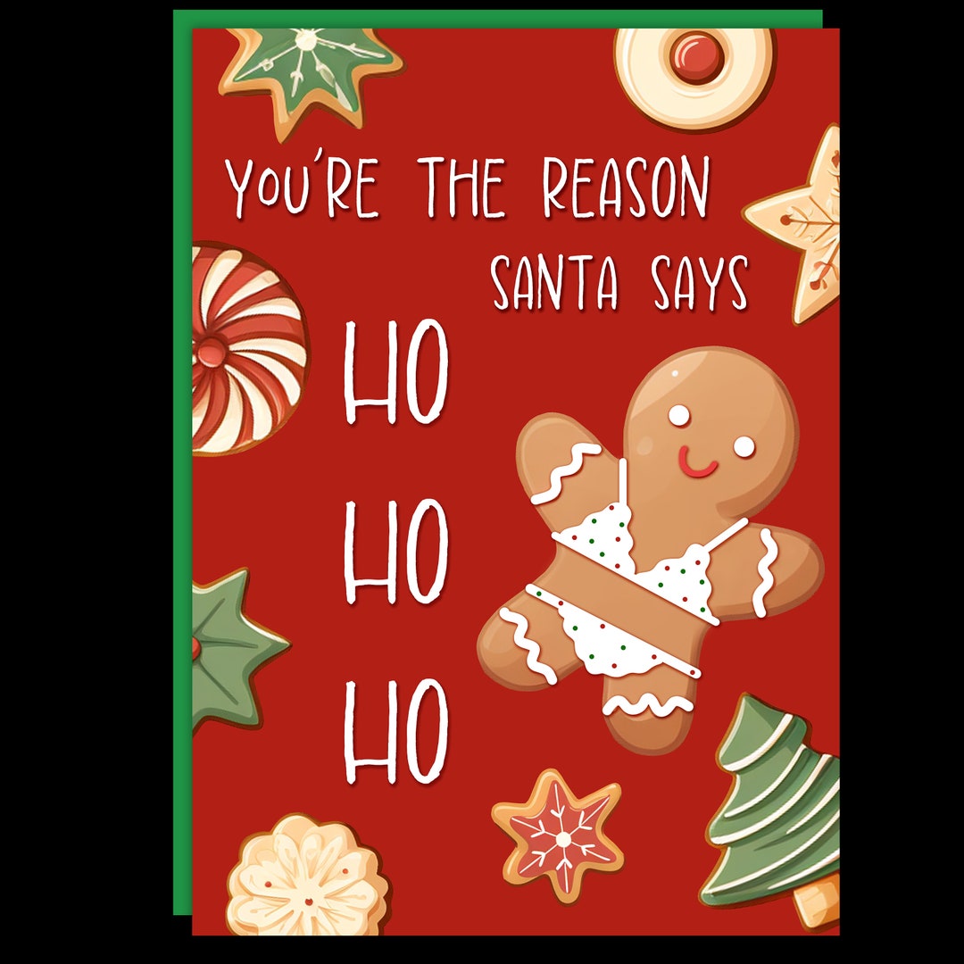 Ho Ho Ho Christmas Card Pun Christmas Card Pun Greeting - Etsy