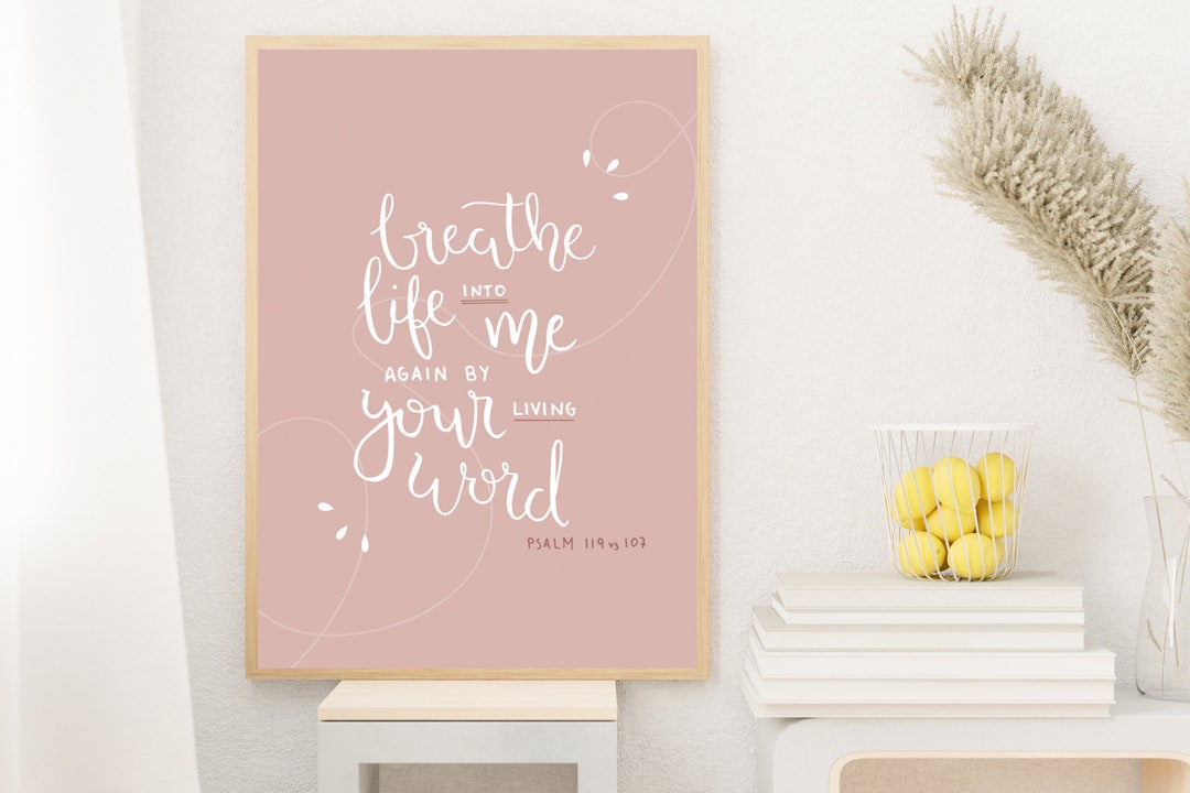 Psalm 119 Bible Verse Poster - Etsy