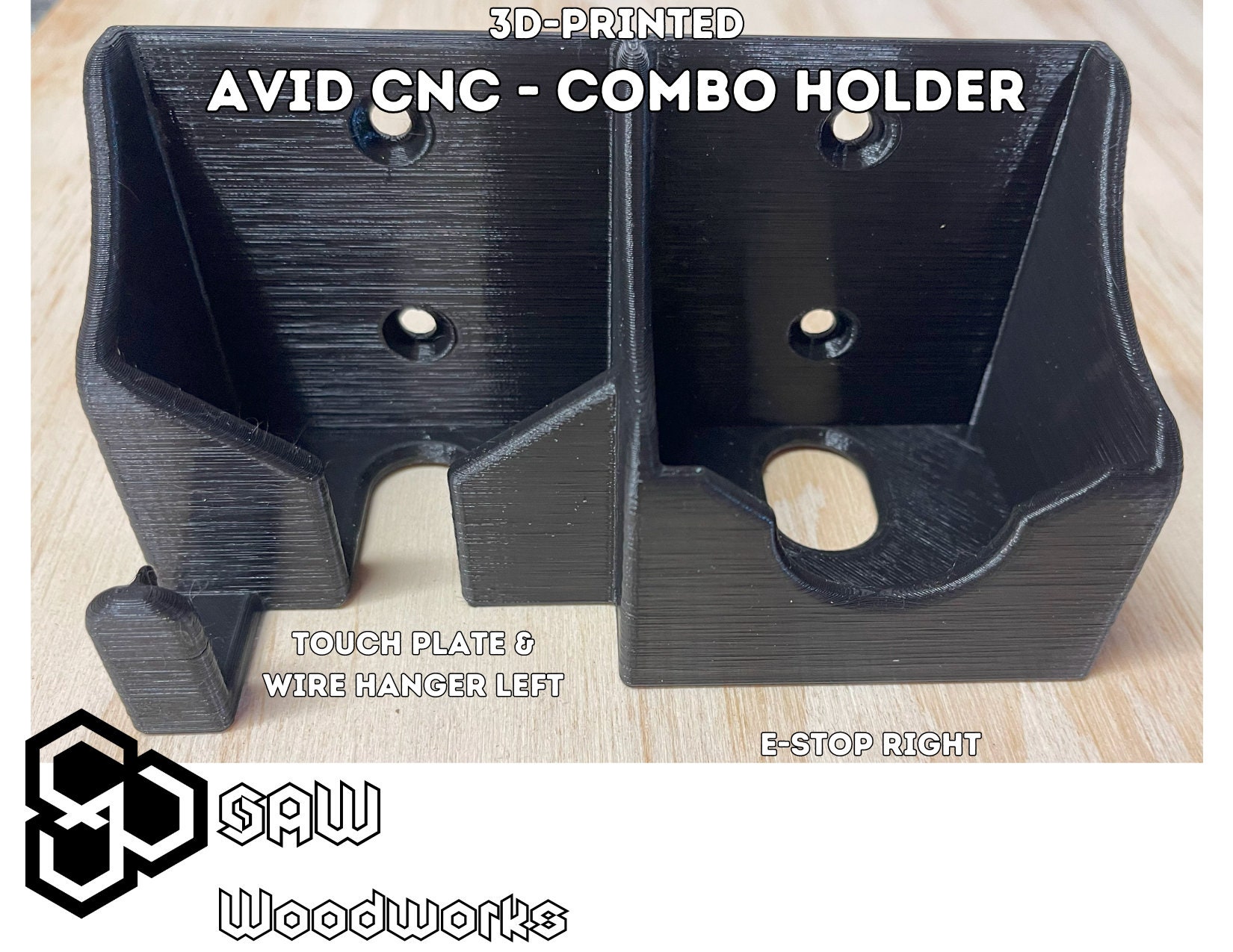 AVID CNC COMBO Estop and Touch Plate Holder 3D Printed Tool Holder - Etsy