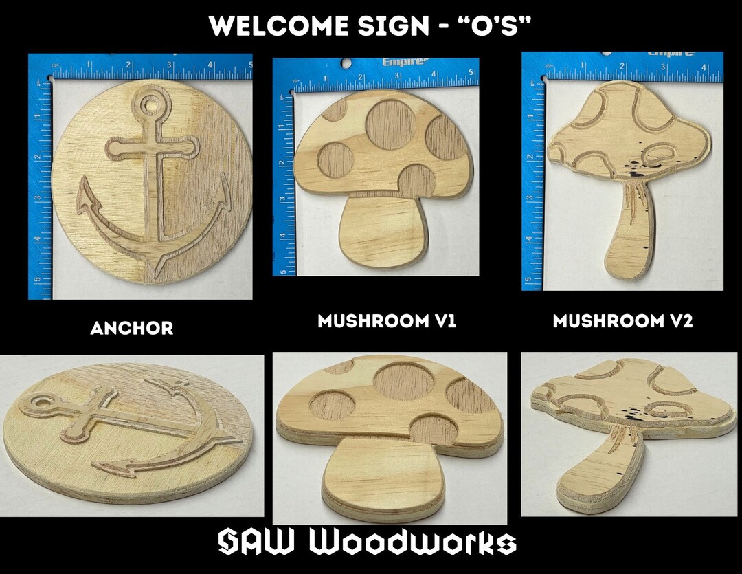 Custom Wood Cutouts for Sign or Coaster #3 Bugs Music Art Cupcake ...