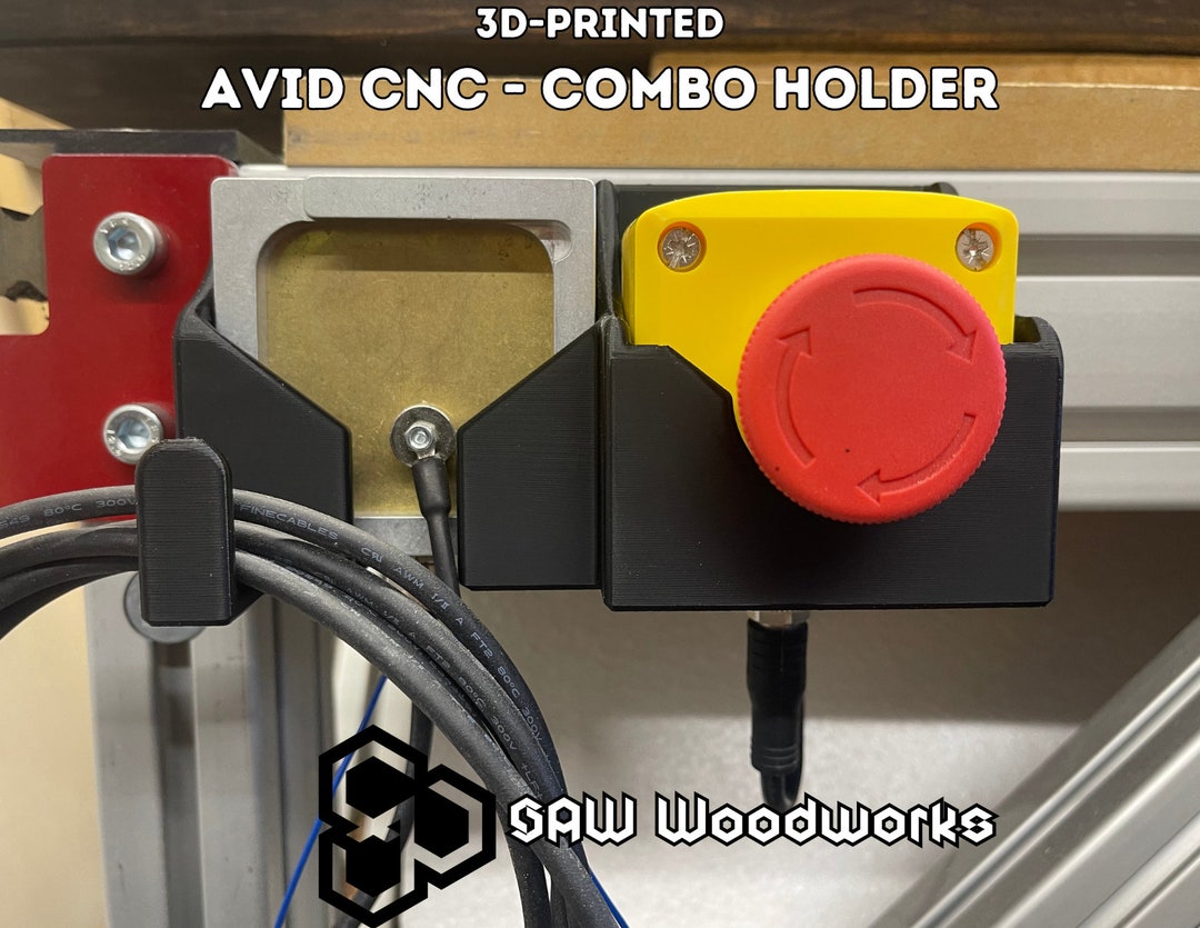 AVID CNC COMBO Estop and Touch Plate Holder 3D Printed Tool Holder - Etsy
