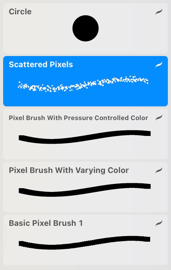 Set of 5 Pixel Brushes for Procreate - Etsy