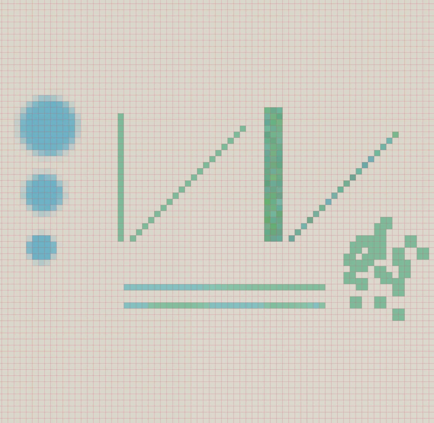 Set of 5 Pixel Brushes for Procreate - Etsy