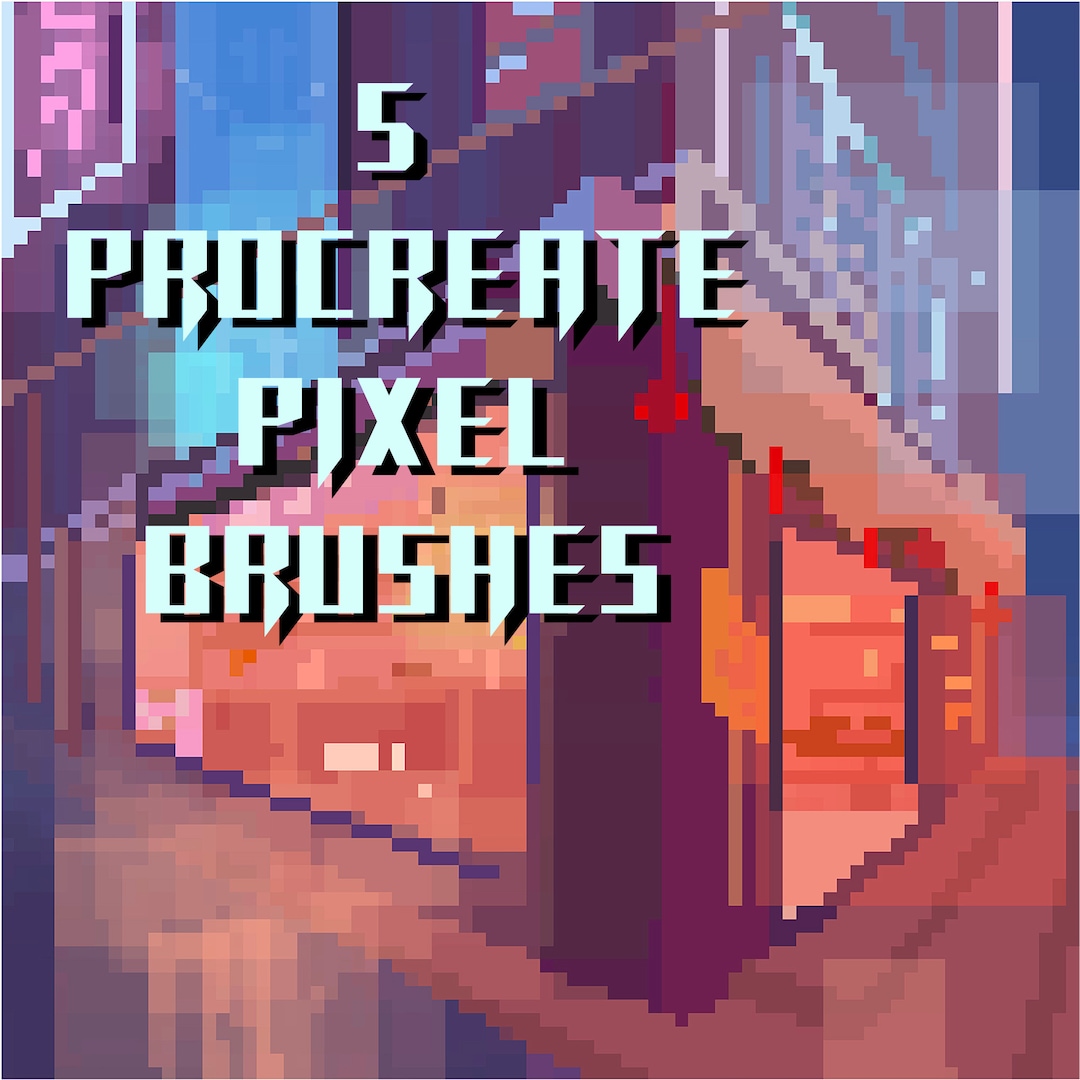 Set of 5 Basic Pixel Brushes for Procreate - Etsy