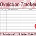 Ovulation Test Strip Tracker, Printable OPK Test Sheet, Fertility ...
