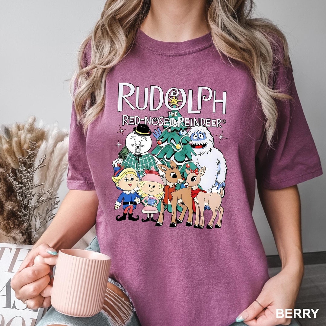 Christmas Shirt, Rudolph Reindeer Christmas Shirt, Rudolph the Red ...