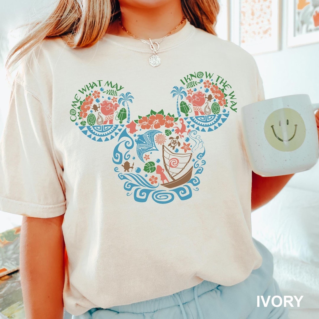 Disney Moana Mickey Head Shirt, Comfort Colors Shirt, Disney Family ...