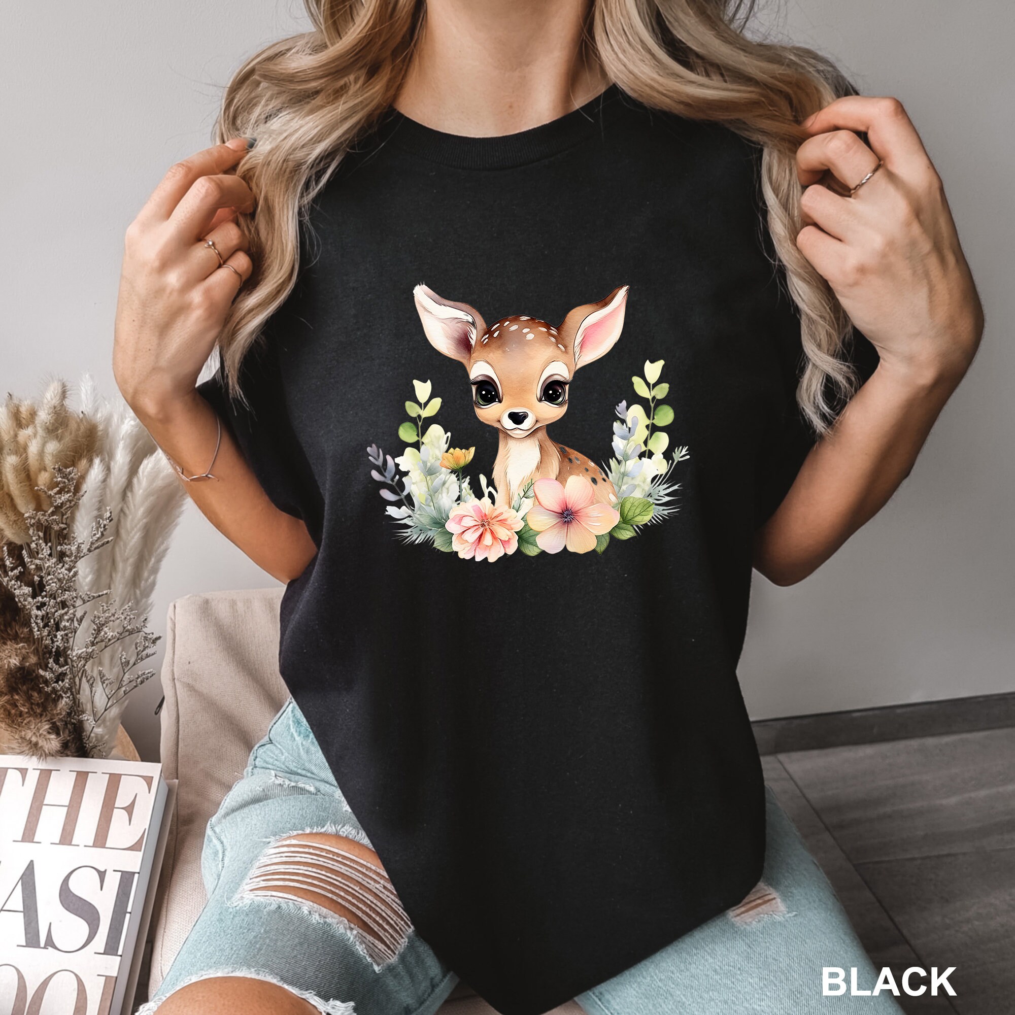 Disney Bambi Floral T-shirt, Cute Bambi Shirt, Magic Kingdom ...
