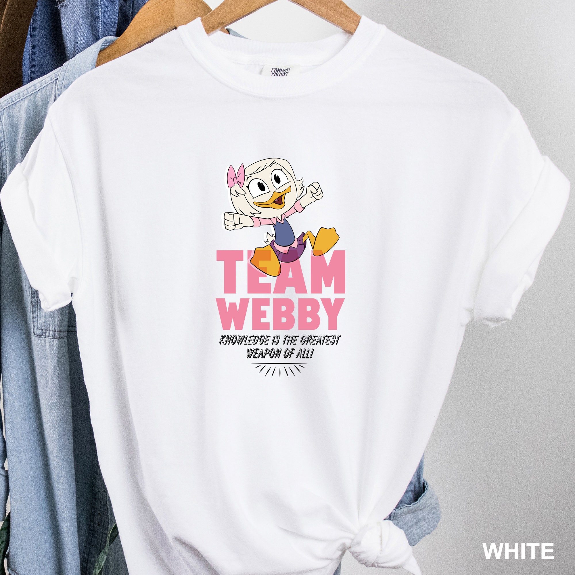 Disney Ducktales Team Webby Knowledge is the Greatest Weapon Shirt ...