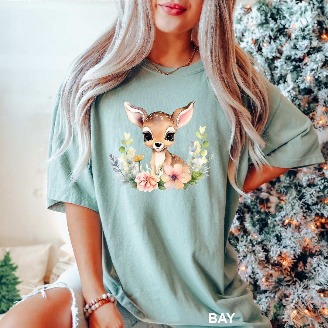 Disney Bambi Floral T-shirt, Cute Bambi Shirt, Magic Kingdom ...