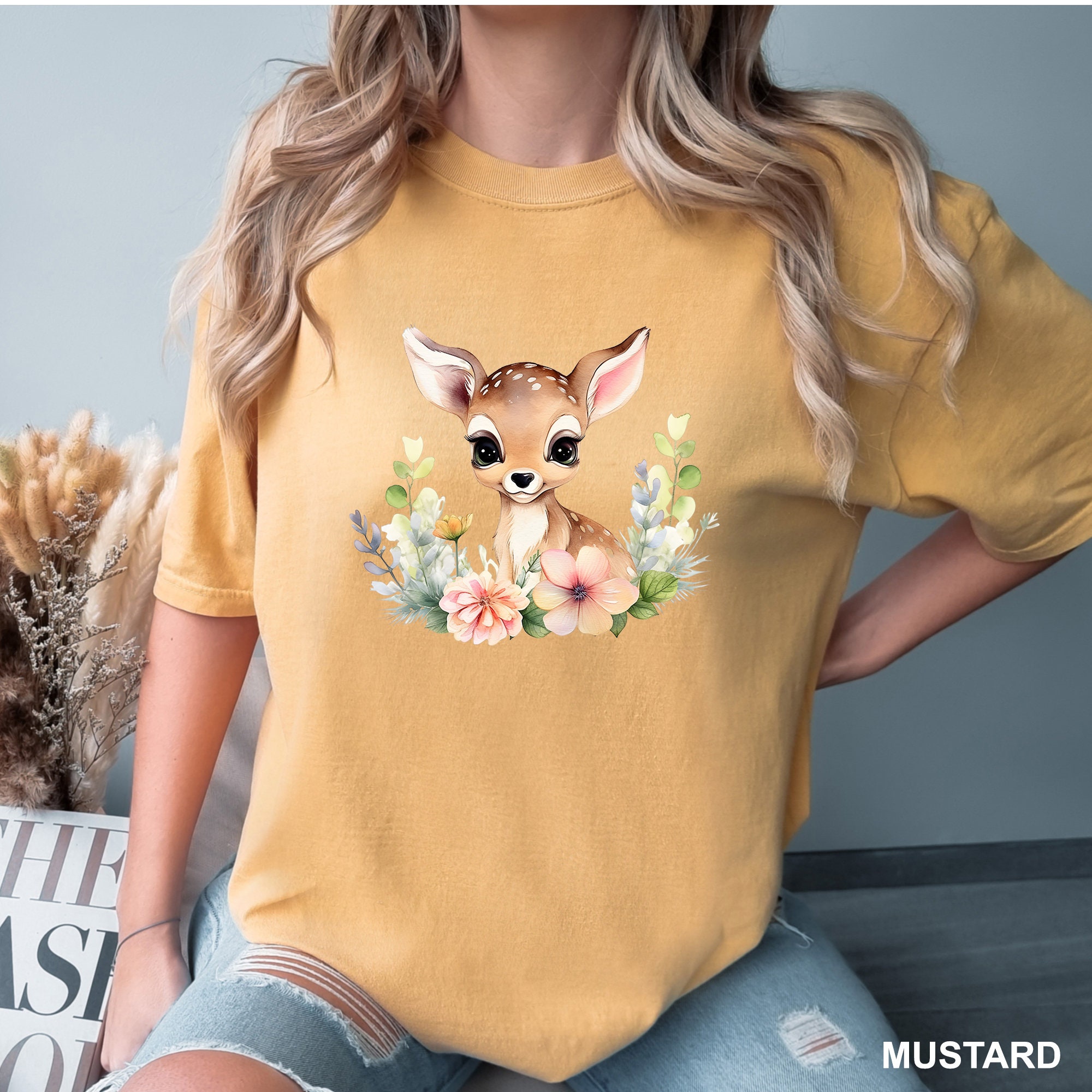 Disney Bambi Floral T-shirt, Cute Bambi Shirt, Magic Kingdom ...