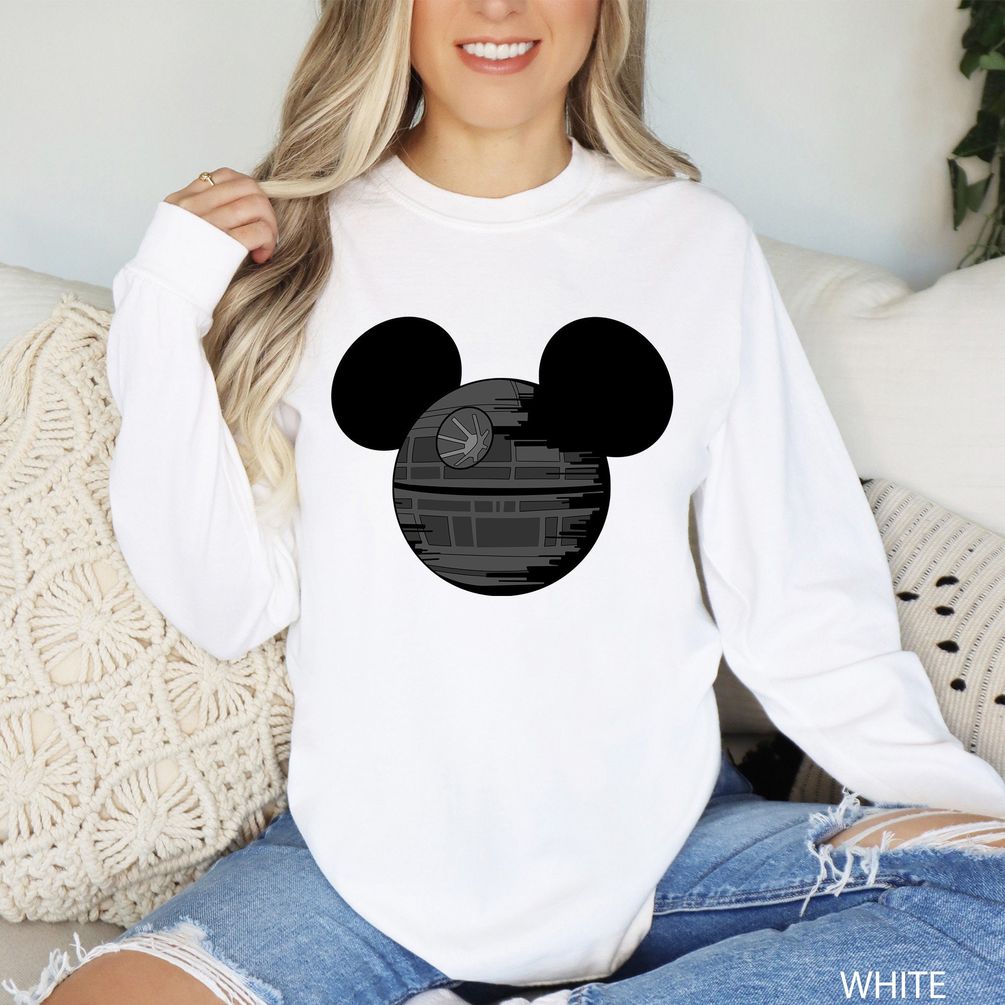 Disney Mickey Mouse Death Star Wars Shirt,disney World Shirt, Star Wars ...