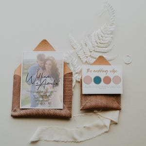 Modern Wedding Color Palette Card Custom Dress Code Card Template DIY ...