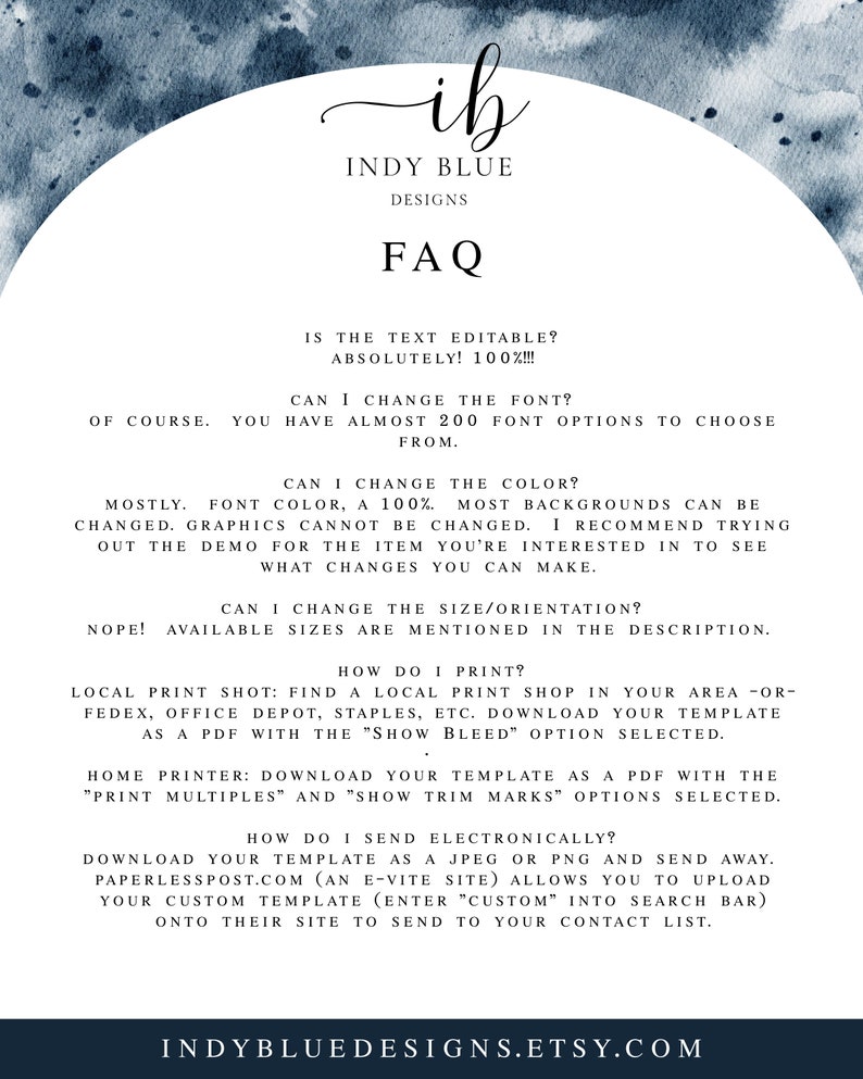 Wedding Attire Card Template, Wedding Color Palette Card, Color Palette ...