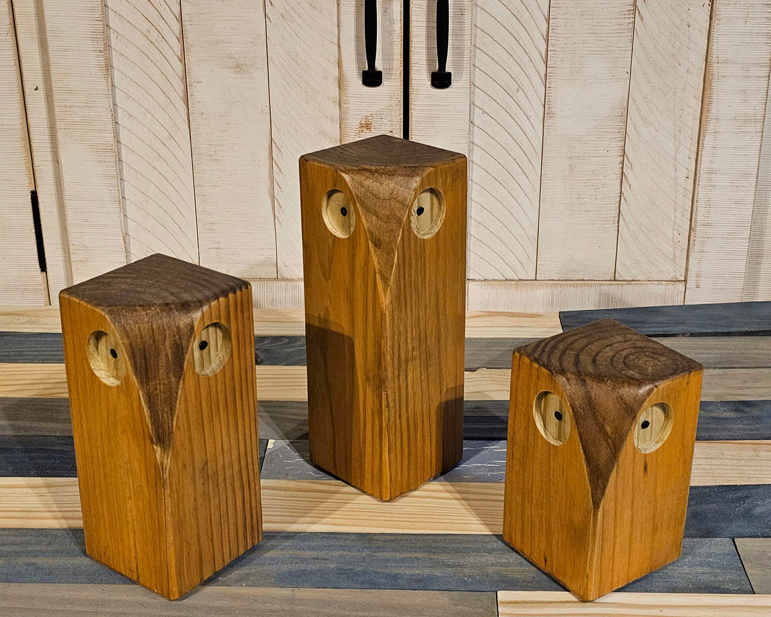 Handcrafted 4x4 Wood Owls - Etsy