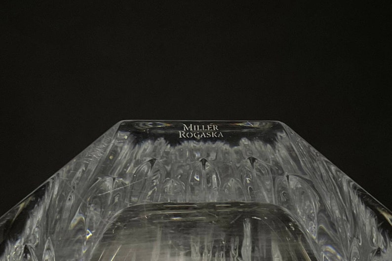 Miller Rogaska Unique Geometric Design Crystal Vase - Etsy