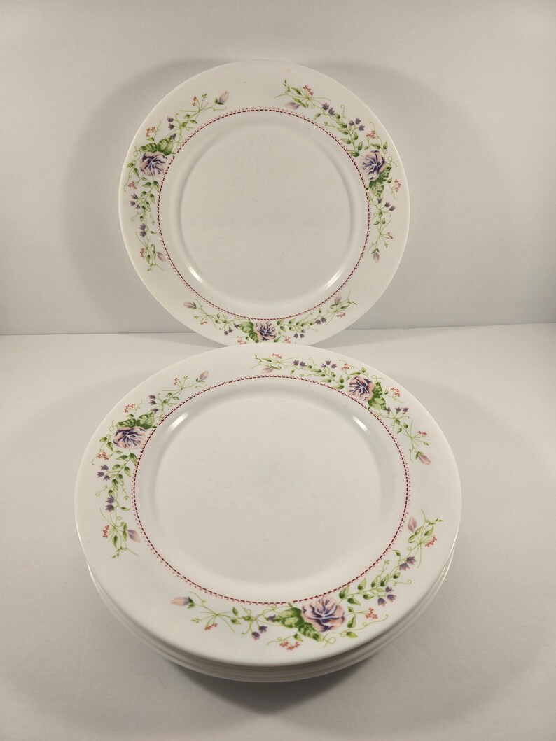 Set of 7 Arcopal Victorian Charm Plates - Etsy