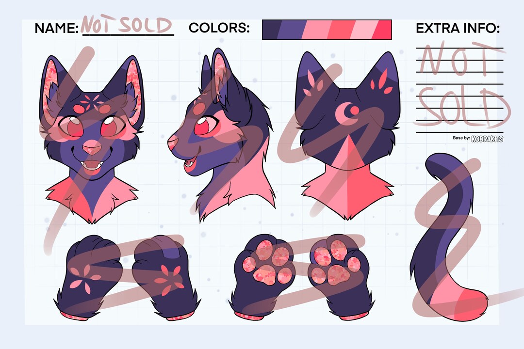 Cat Adopt Cherry Blossom Fursona - Etsy