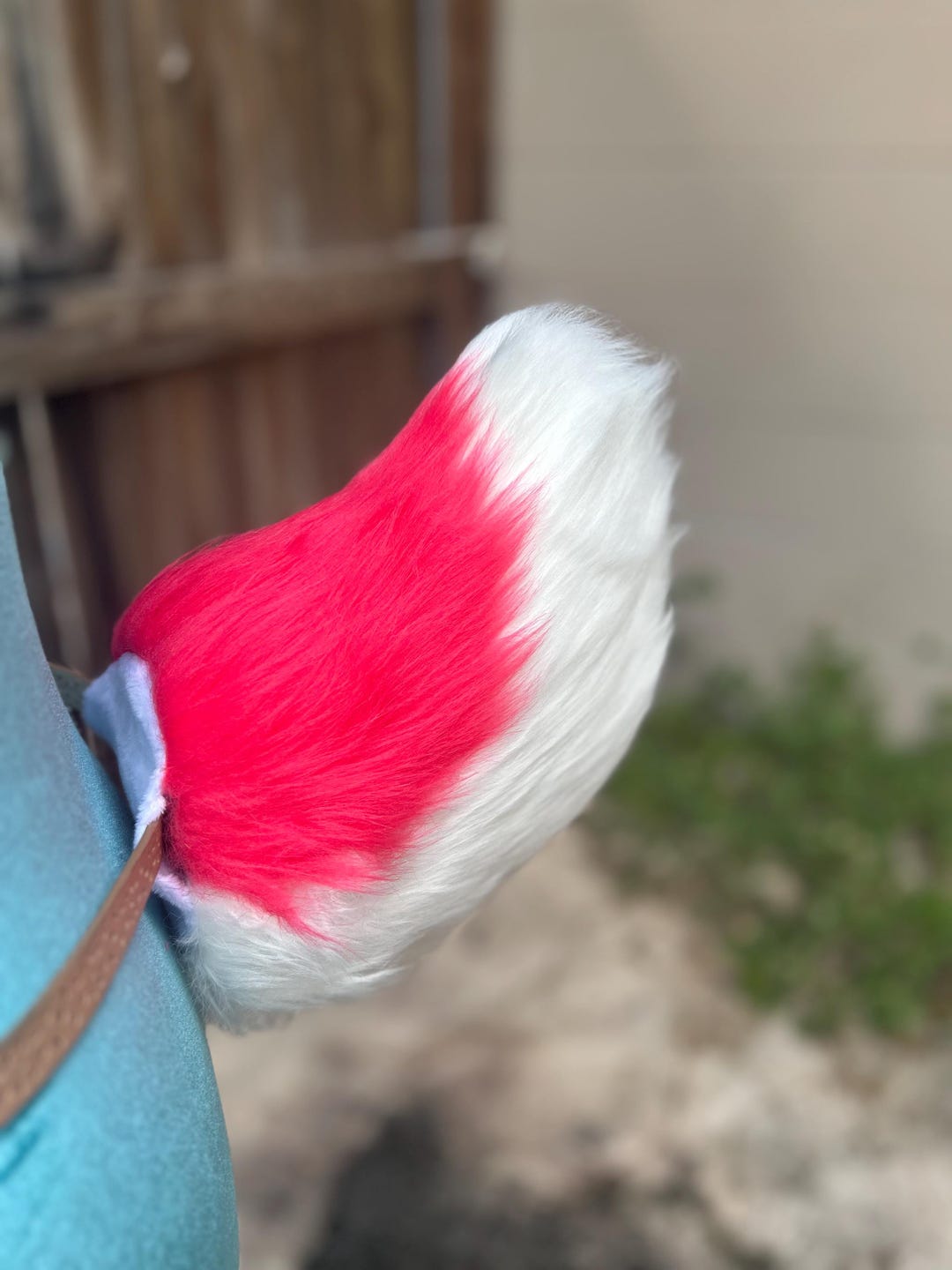 Premade Hot Pink and White Nub Fursuit Tail - Etsy