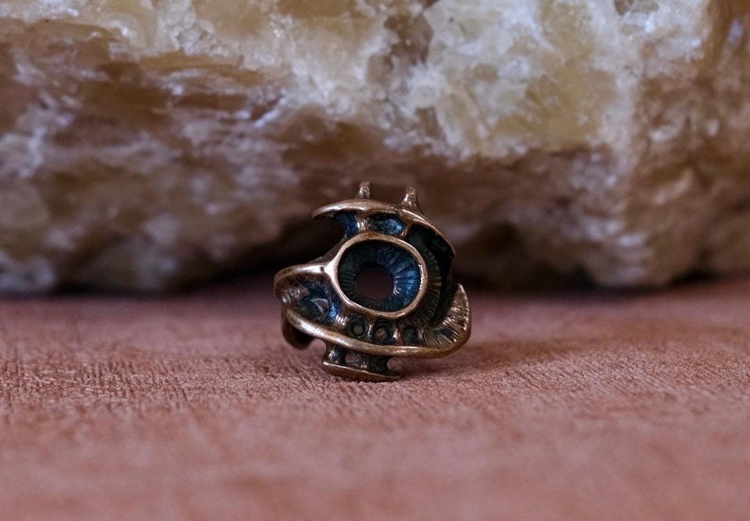 Brutalist Bronze Scandinavian Ring 70's - Etsy
