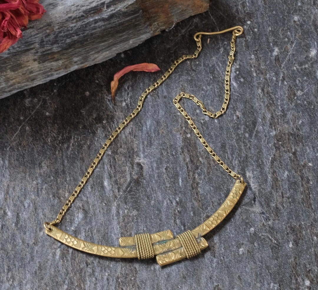 Hasli Brass Necklace India - Etsy