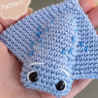 Adorable Handmade Stingray Crochet Keychain - Etsy