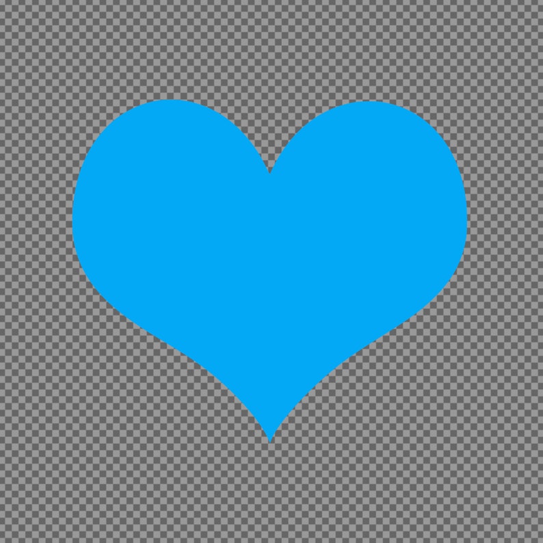 Blue Heart SVG PNG Digital Download Commercial Use - Etsy