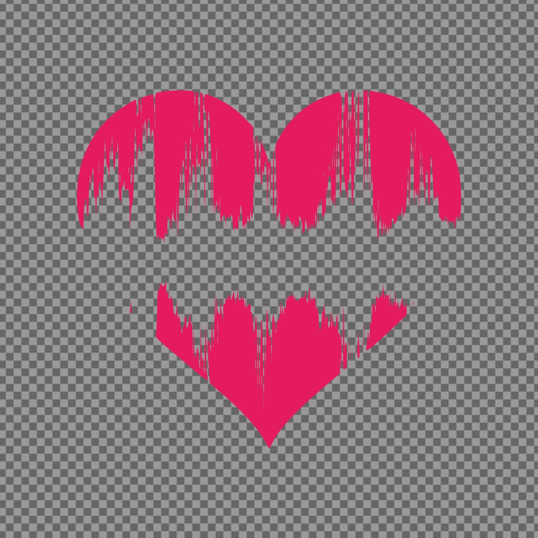 Shredded Heart SVG PNG Digital Download Commercial Use - Etsy