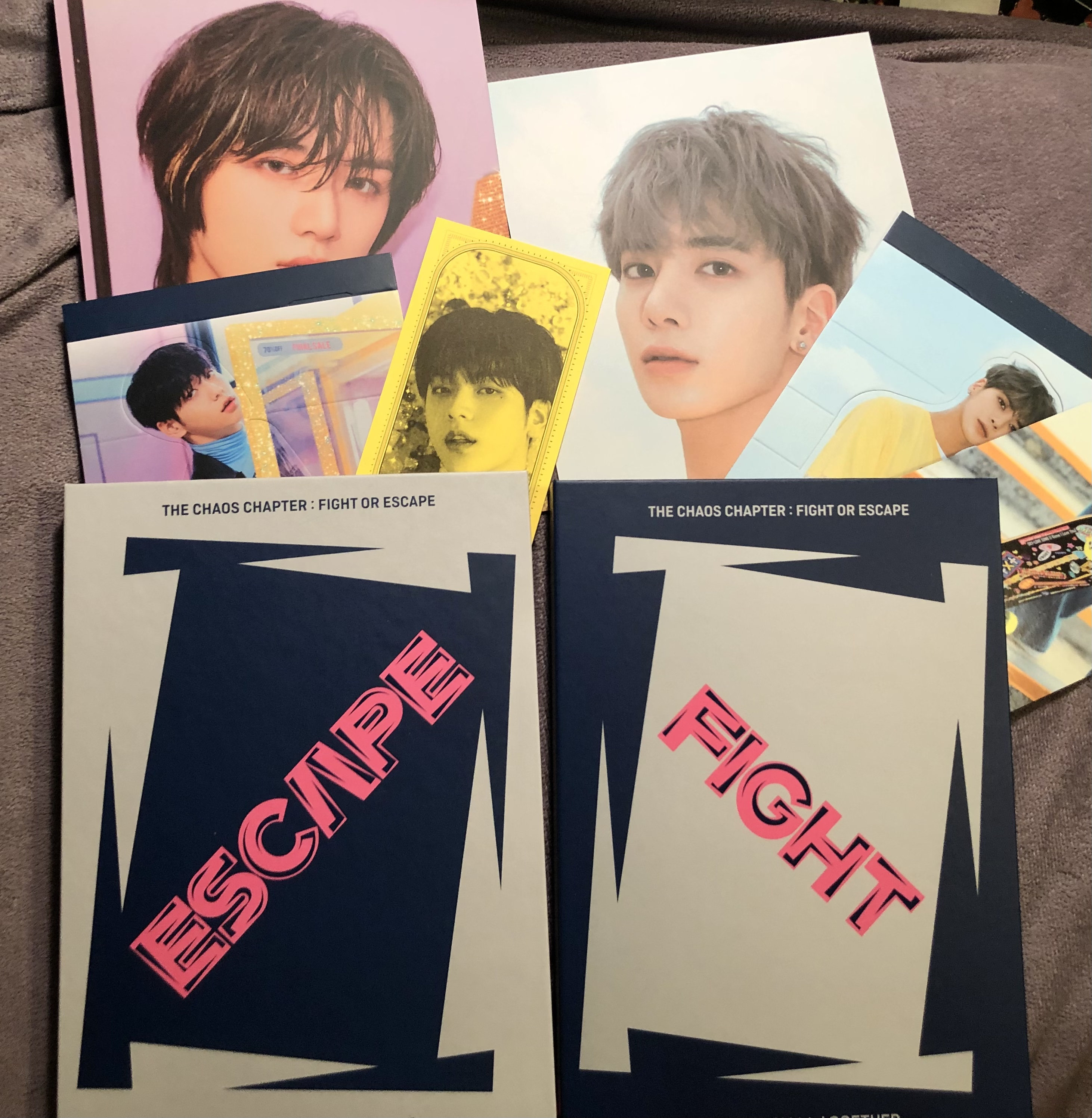 TXT the Chaos Chapter : Fight or Escape Kpop Albums all Inserts, No ...