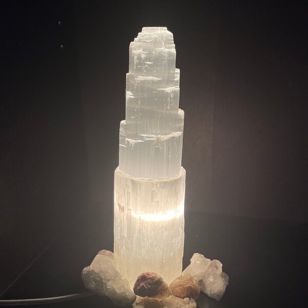 Selenite Lamp - Etsy