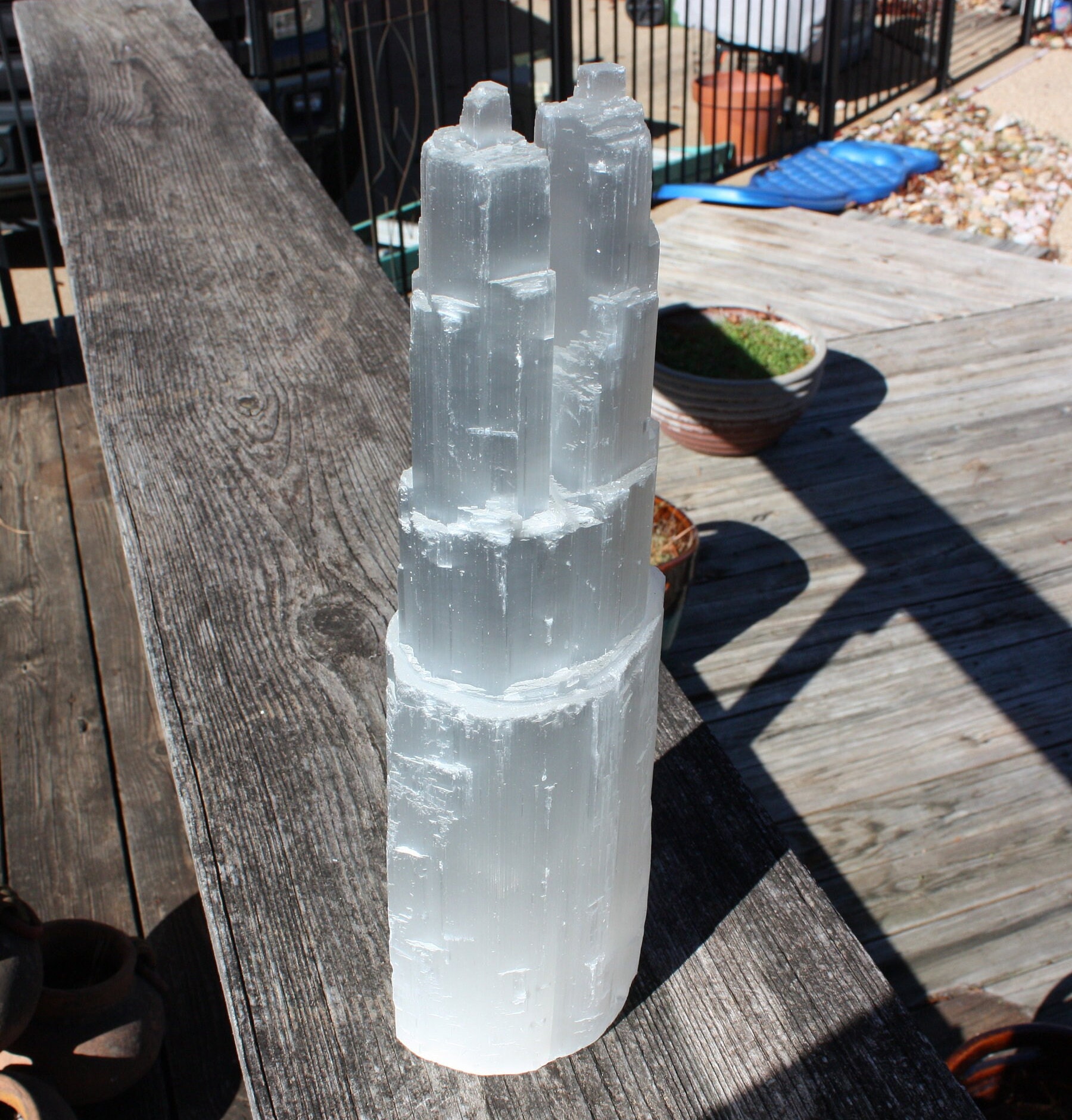 Giant XXL 16 Inch Double Point Selenite Lamp - Etsy