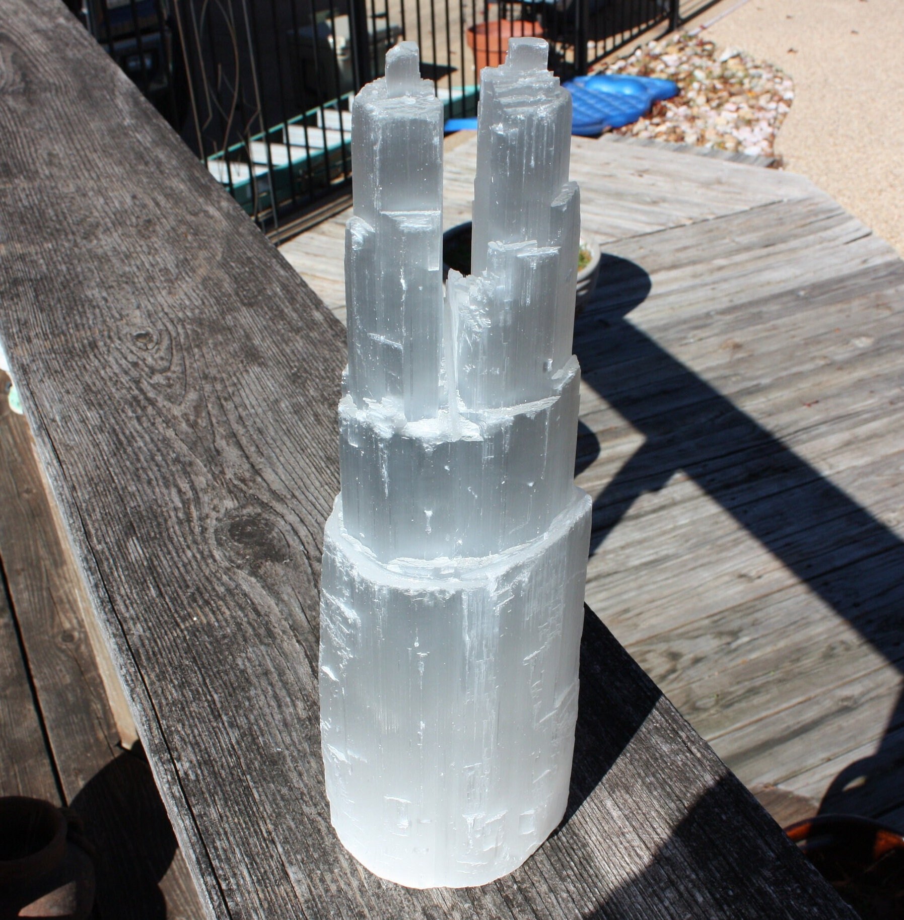 Giant XXL 16 Inch Double Point Selenite Lamp - Etsy