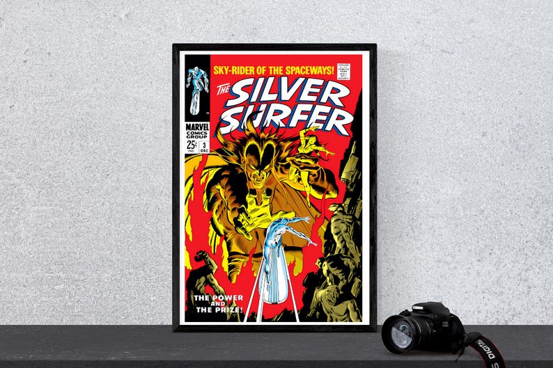 Silver Surfer #3 Comic Book Cover Digital Art Print: Mephisto 1st ...