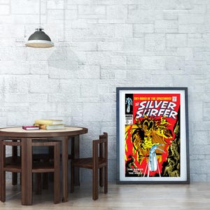 Silver Surfer #3 Comic Book Cover Digital Art Print: Mephisto 1st ...