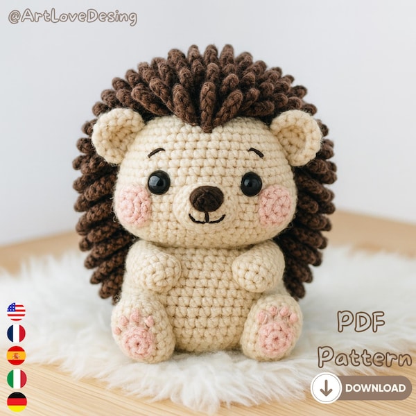 Stuffed Hedgehog - Etsy