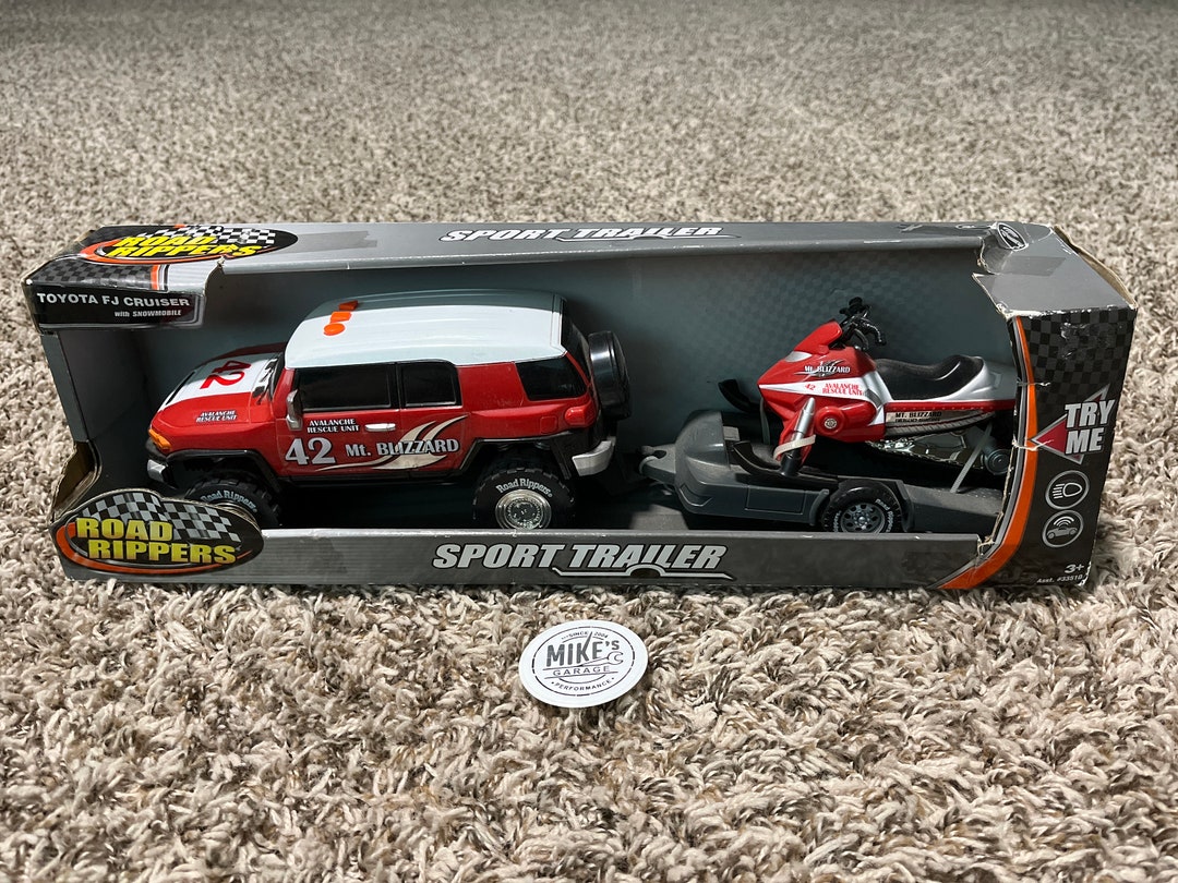 Vintage Road Rippers Radiant Red With Trailer and Snow Ski Lights and ...