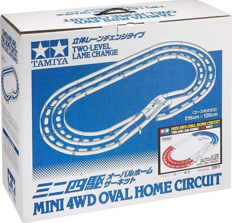 Tamiya Mini 4WD Oval Home Circuit Two Level Lane Change Kit - Etsy