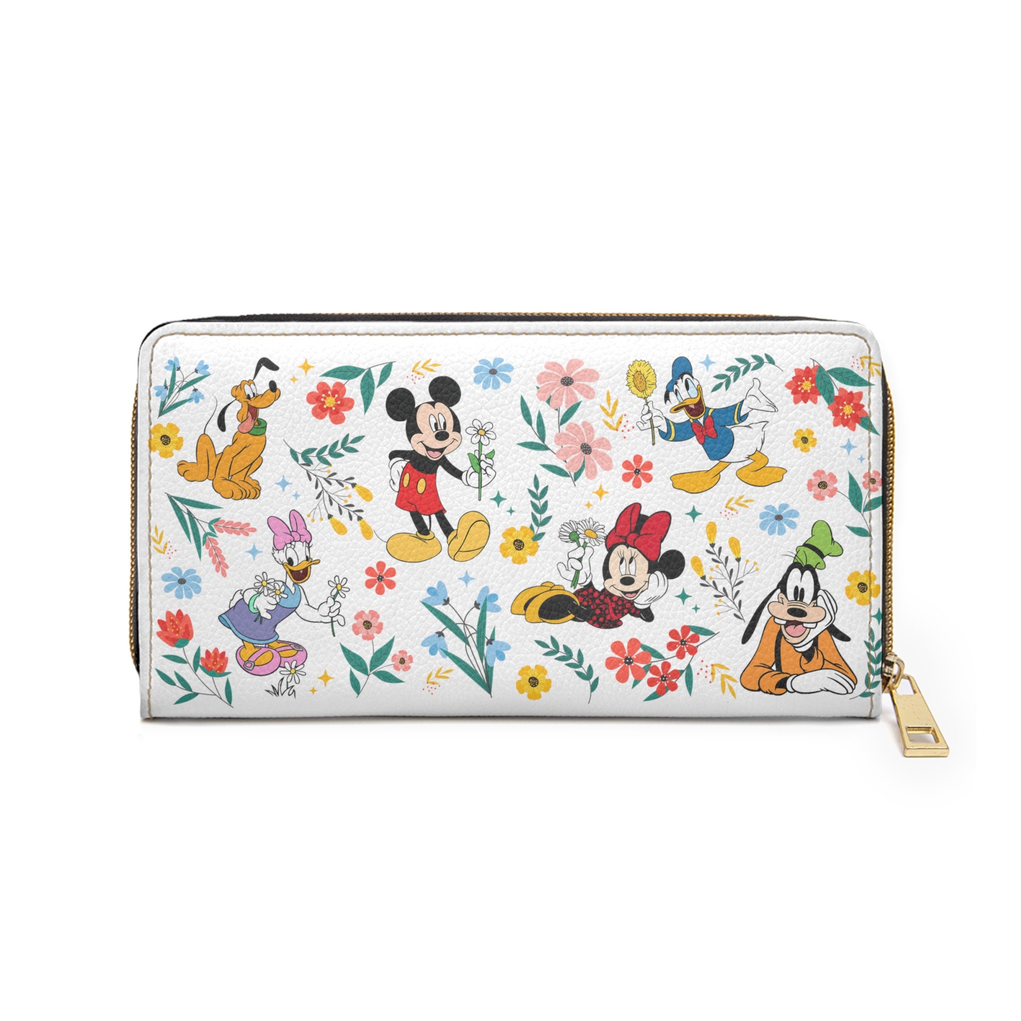 Mickey Mouse and Friends Wallet-disney Wallet, Disney Zipper Wallet ...