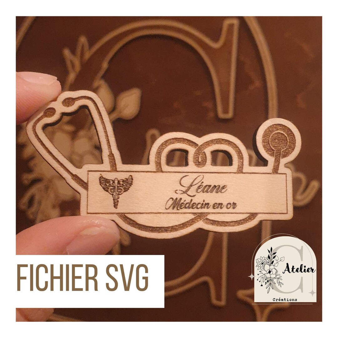 SVG Doctor Badge - Doctor - Medicine - Svg File - Laser Engraving ...
