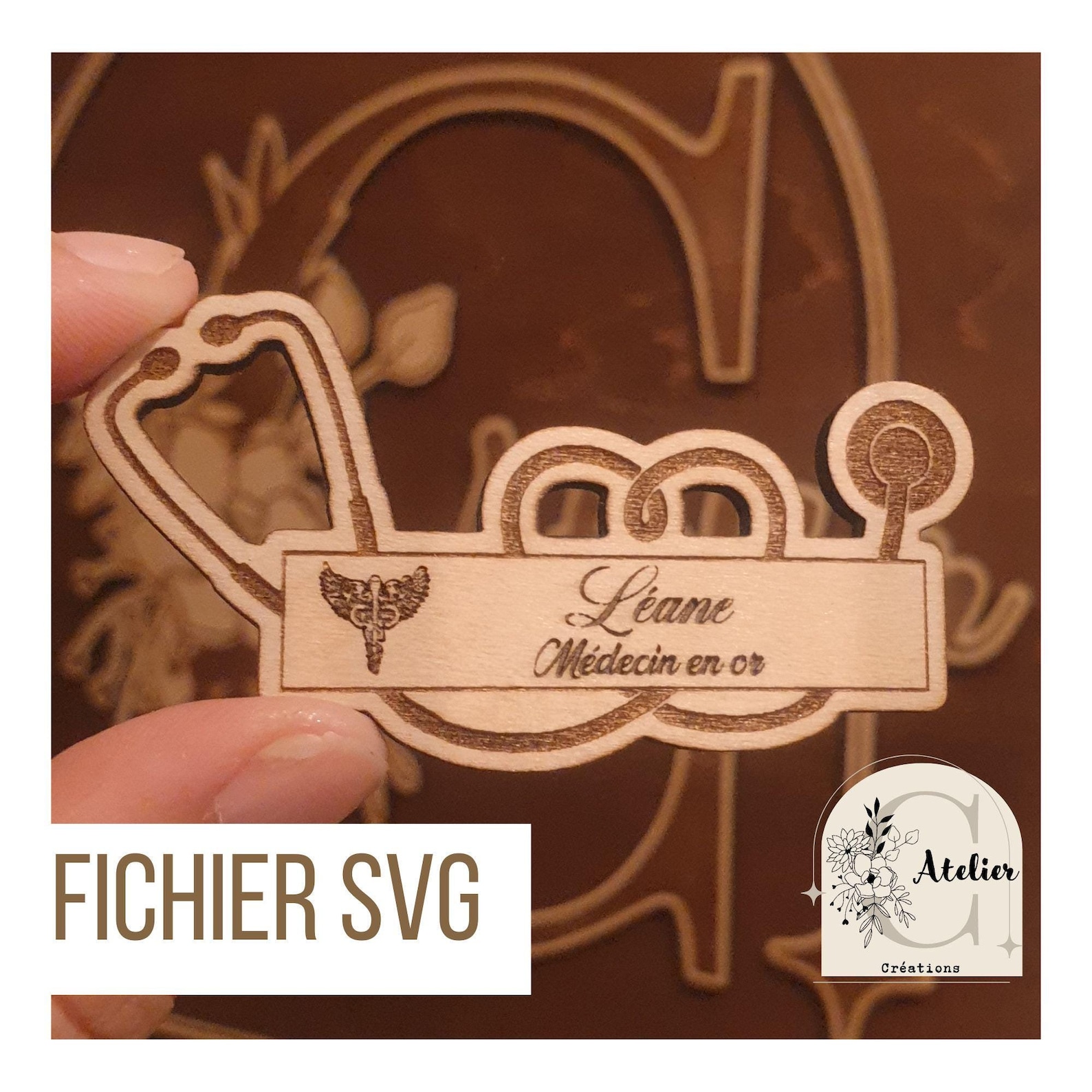 SVG Doctor Badge - Doctor - Medicine - Svg File - Laser Engraving ...