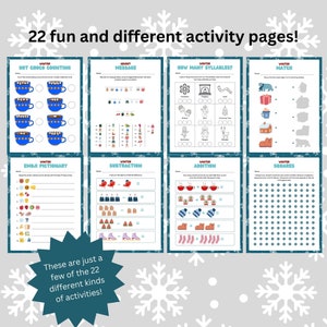 Printable Winter Activities Bundle 30 Page Activity Bundle - Etsy