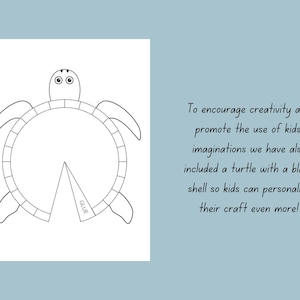 Turtle Paper Craft: Printable Activity for Kids (PDF Pattern) - Etsy